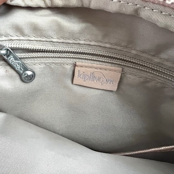 Kipling | Bags | Kipling Triple Compartment Crossbody Bag Cara Metallic ...